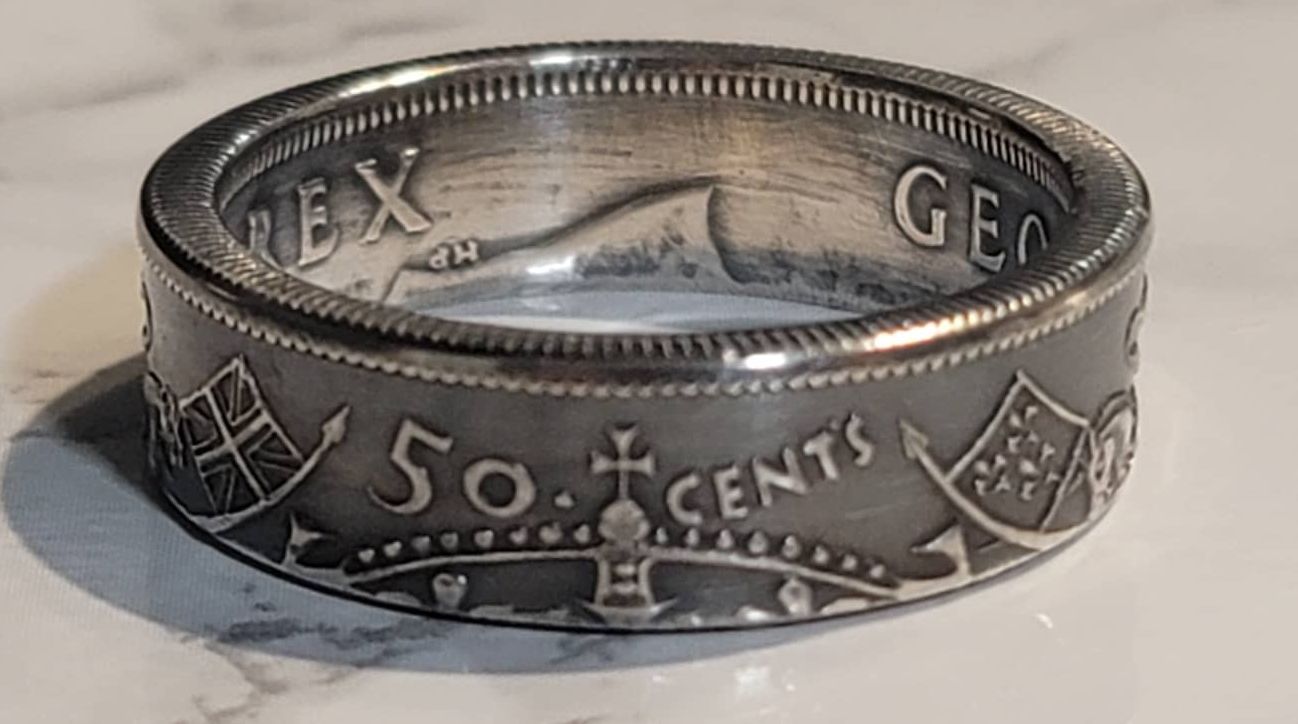 Canadian50 cent coin ring - 1937 to 1958 – The Ring and Forge